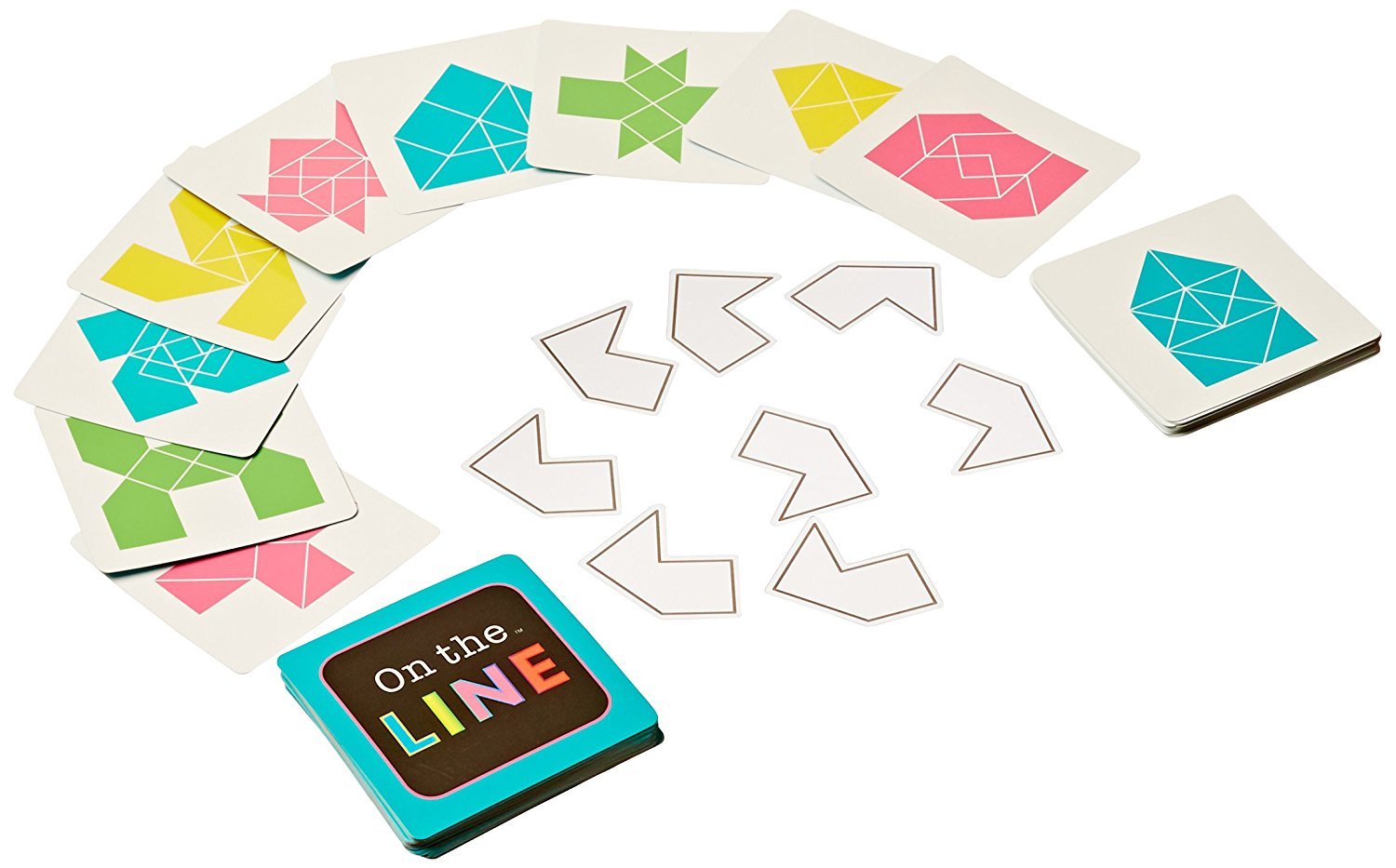 On The Line, The Overlapping Shape Brainteaser Puzzle - Gamewright On The Line, The Overlapping Shape Brainteaser Puzzle - Gamewright